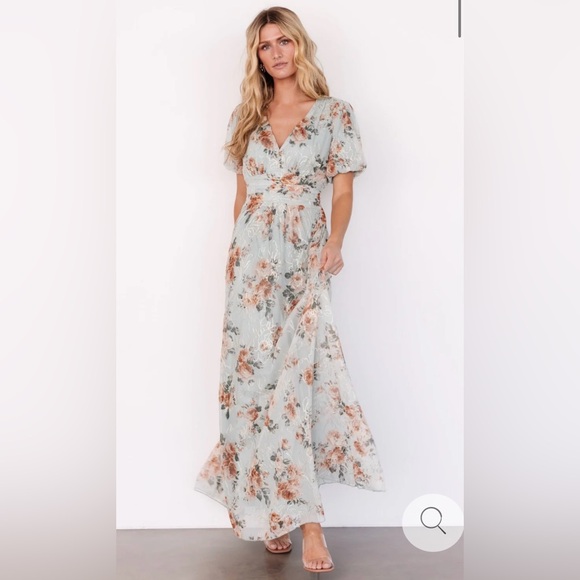 Baltic Born | Dresses | Nwt Baltic Born Sage Floral Maxi Dress | Poshmark